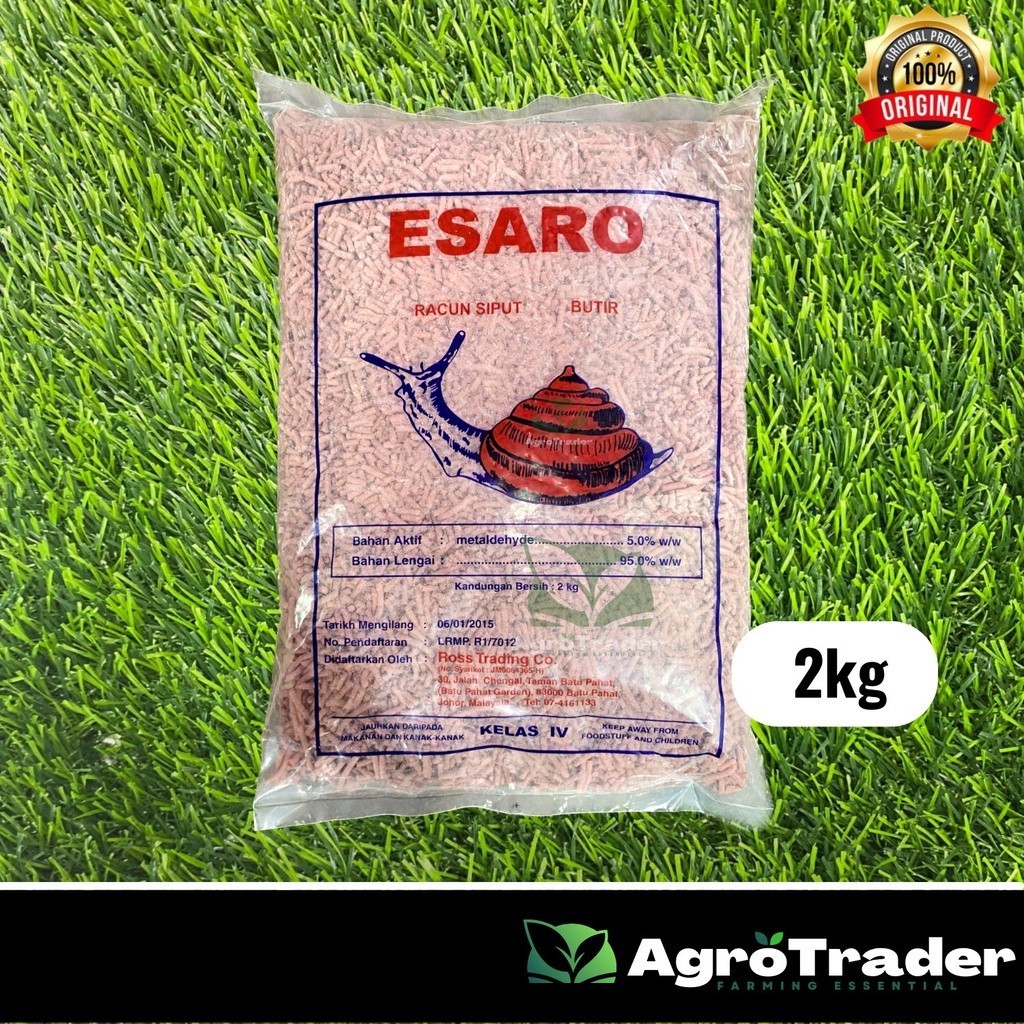Esaro 2kg - Metaldehyde 5.0% GR (Molluscicides/Racun Siput) | Shopee ...