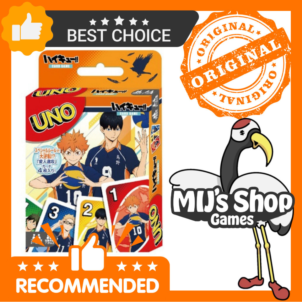 UNO Playing cards -HAIKYU!! special design Japanese toy【Direct from ...
