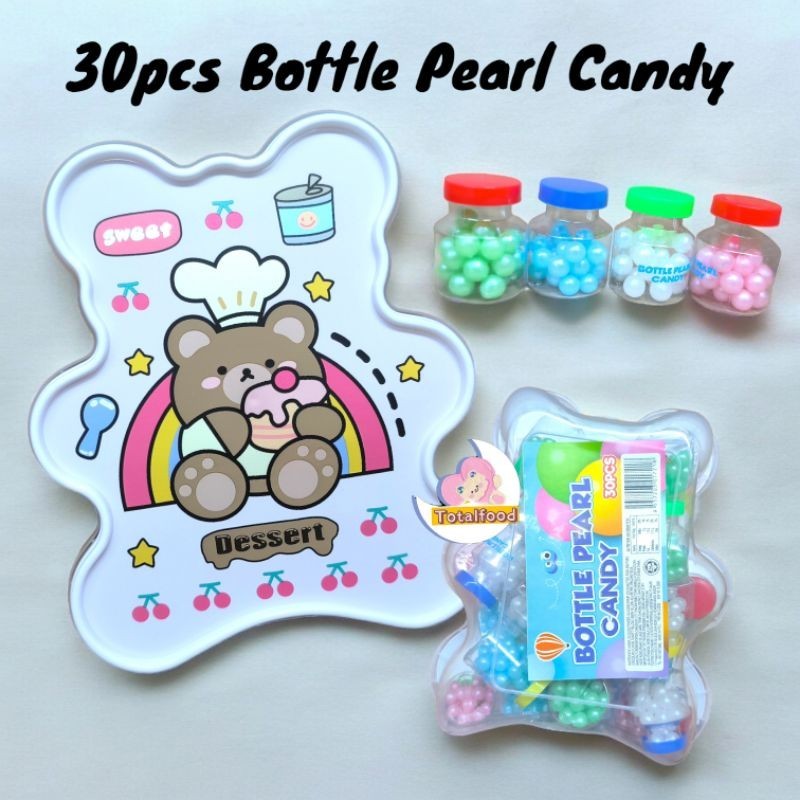 30pcs KHY Bottle Pearl Candy dalam Cutie Bear Bekas / Fruits tablet ...