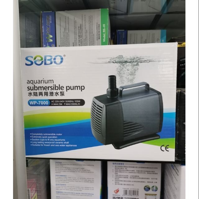 Sobo wp7000 Aquarium Submersible Pump (12 months warranty) | Shopee ...