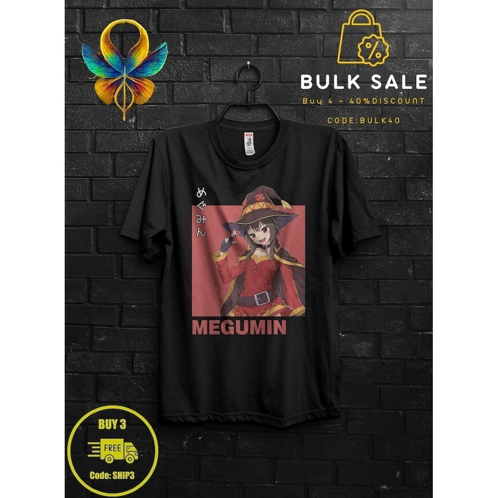 Megumin Cosplay Shirt Gift For Anime Girl Kono Subarashii Tshirt ...