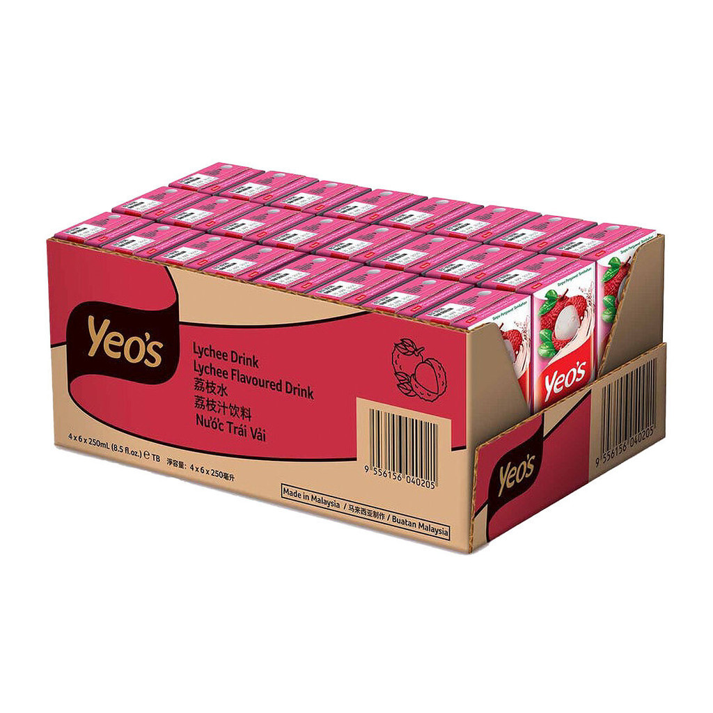 Yeos Lychee Packet Drinks (4x6x250ml) | Shopee Malaysia