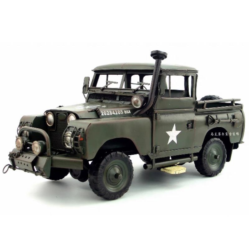 Land Rover Defender Army Truck Car WWll US Army Decorations model Metal ...