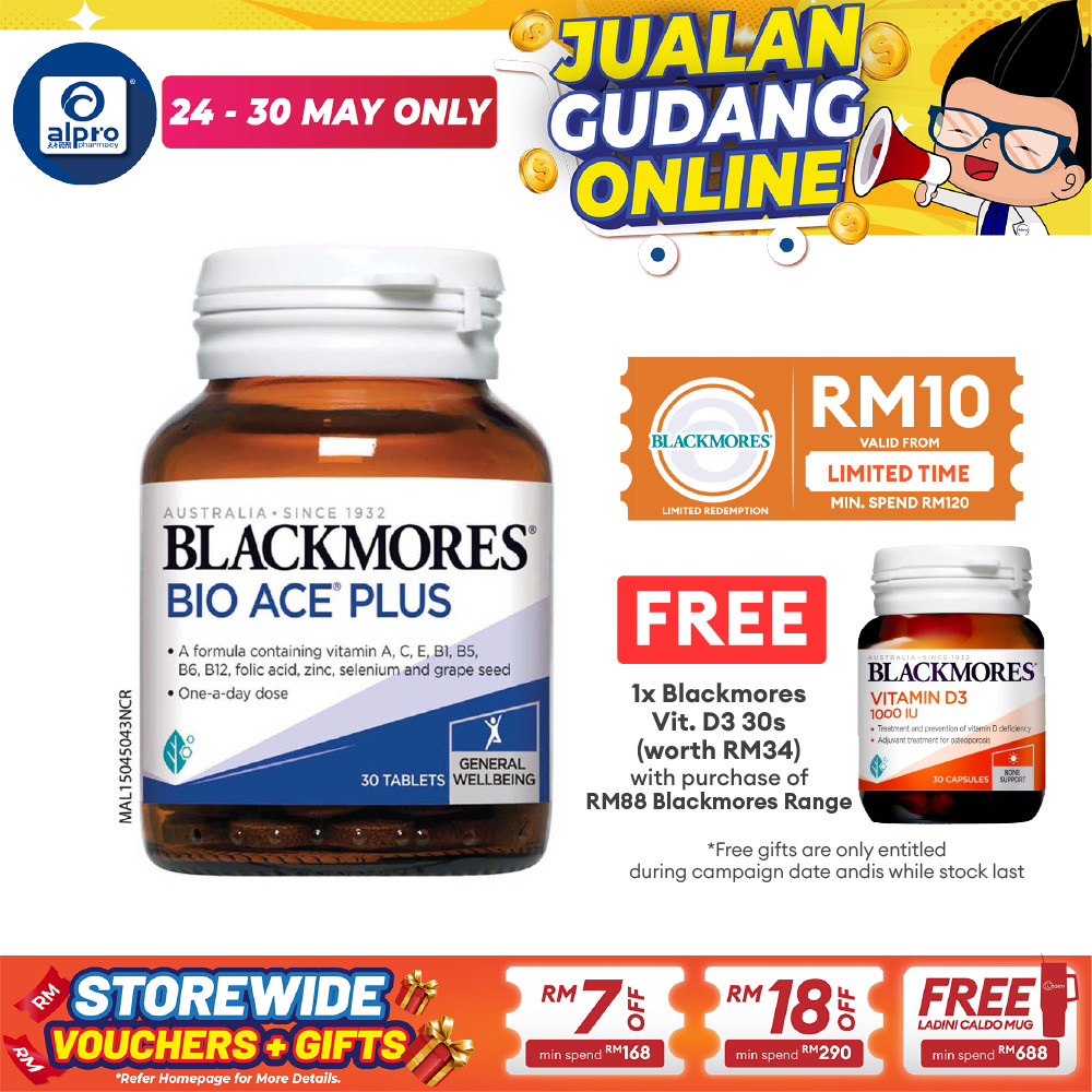 Blackmores Bio Ace Plus (30s) multi vitamin | Shopee Malaysia