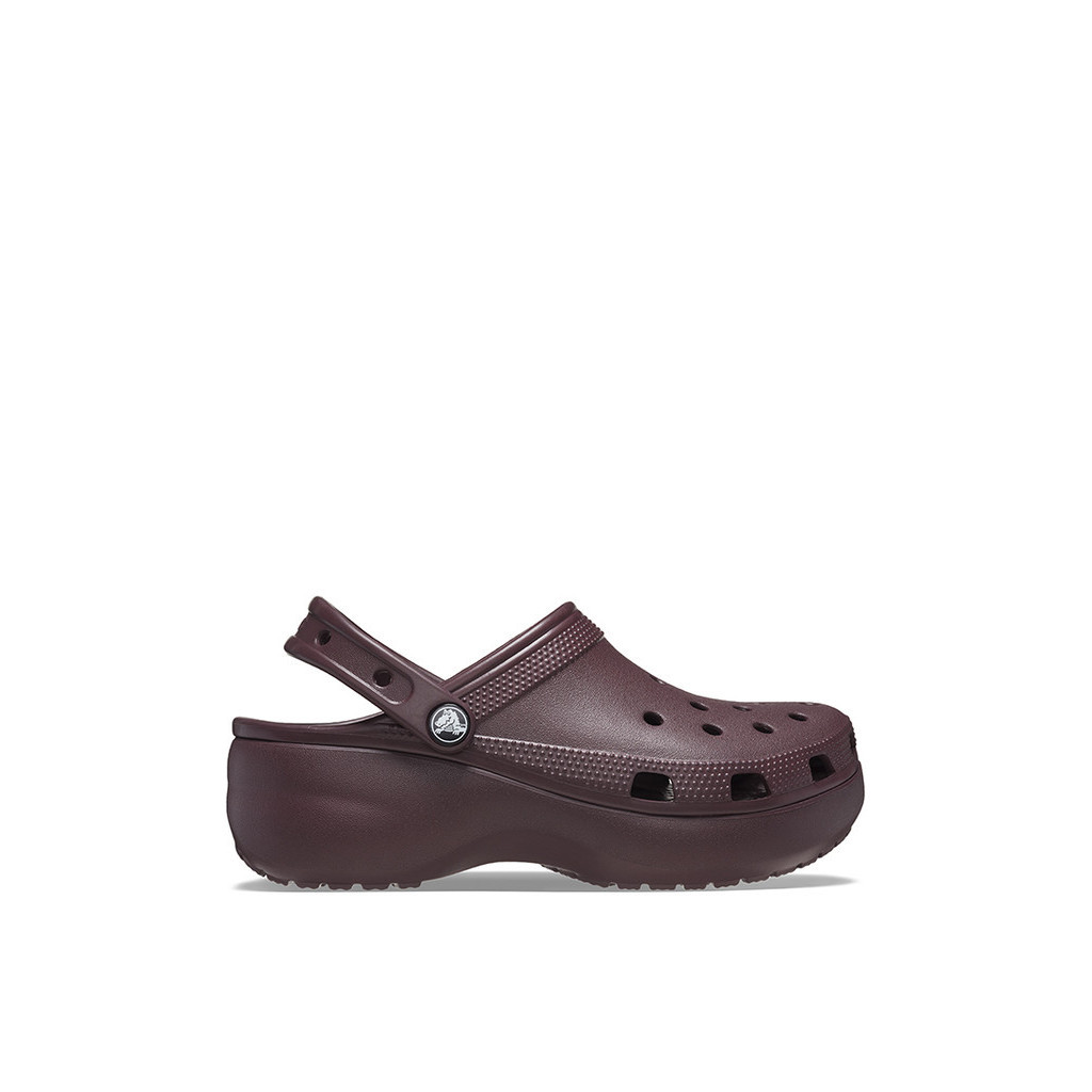 Crocs - Classic Platform Clogs (Female - Dark Cherry) | Shopee Malaysia