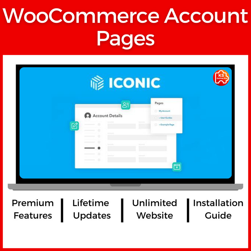 [Lifetime] WooCommerce Account Pages by Iconic WordPress Plugin (Latest ...