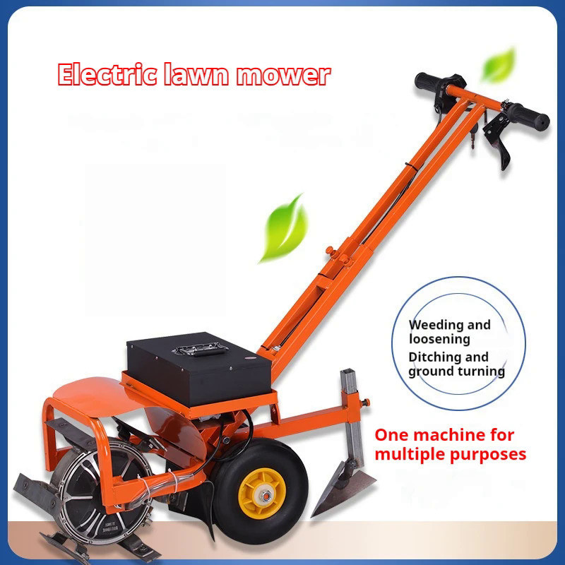 Electric Weeding Machine Lawn Mower With Ditching Soil Loosening ...