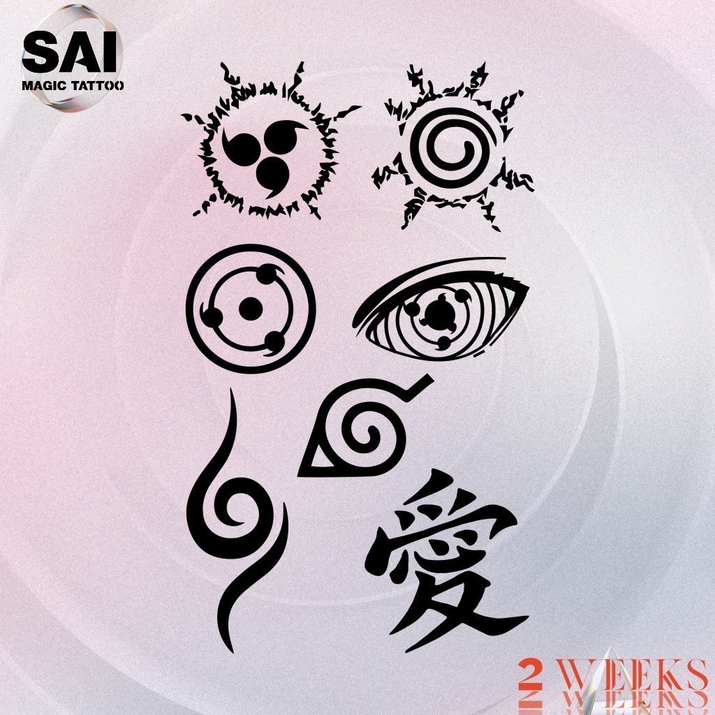 SAI MAGIC TATTOO Lasts to 2 weeks 18CM×11CM Tattoo sticker waterproof ...