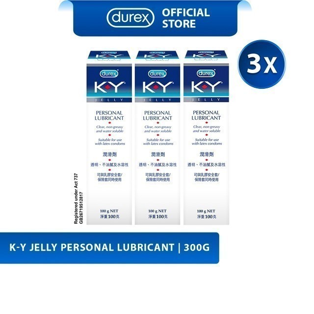 [Bundle of 3] Durex KY Jelly Personal Lube Lubricant Gel 100g | Shopee Malaysia