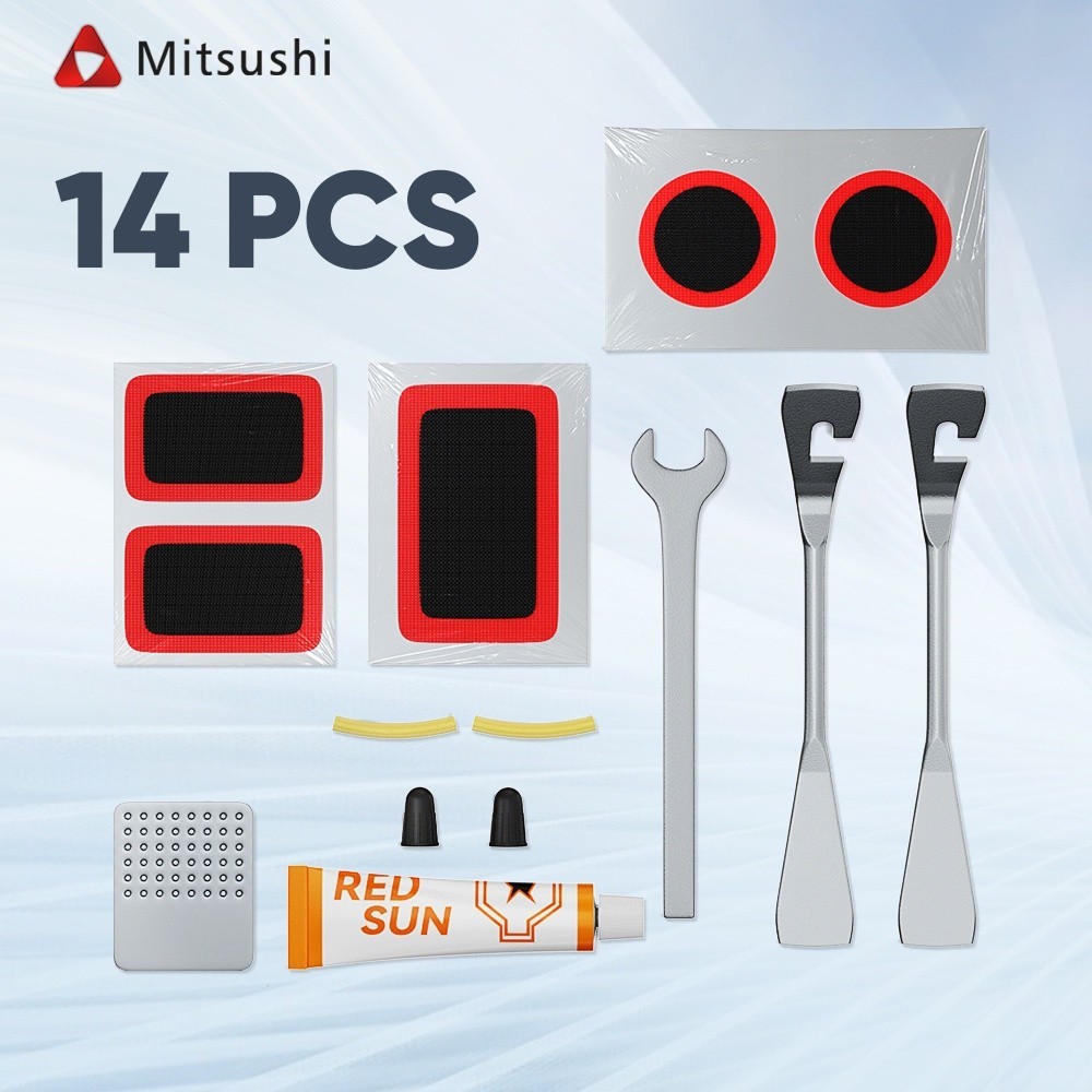 Mitsushi Bicycle Tube Tyre Puncture Repair Kit Tool Tayar Penampal Kit ...
