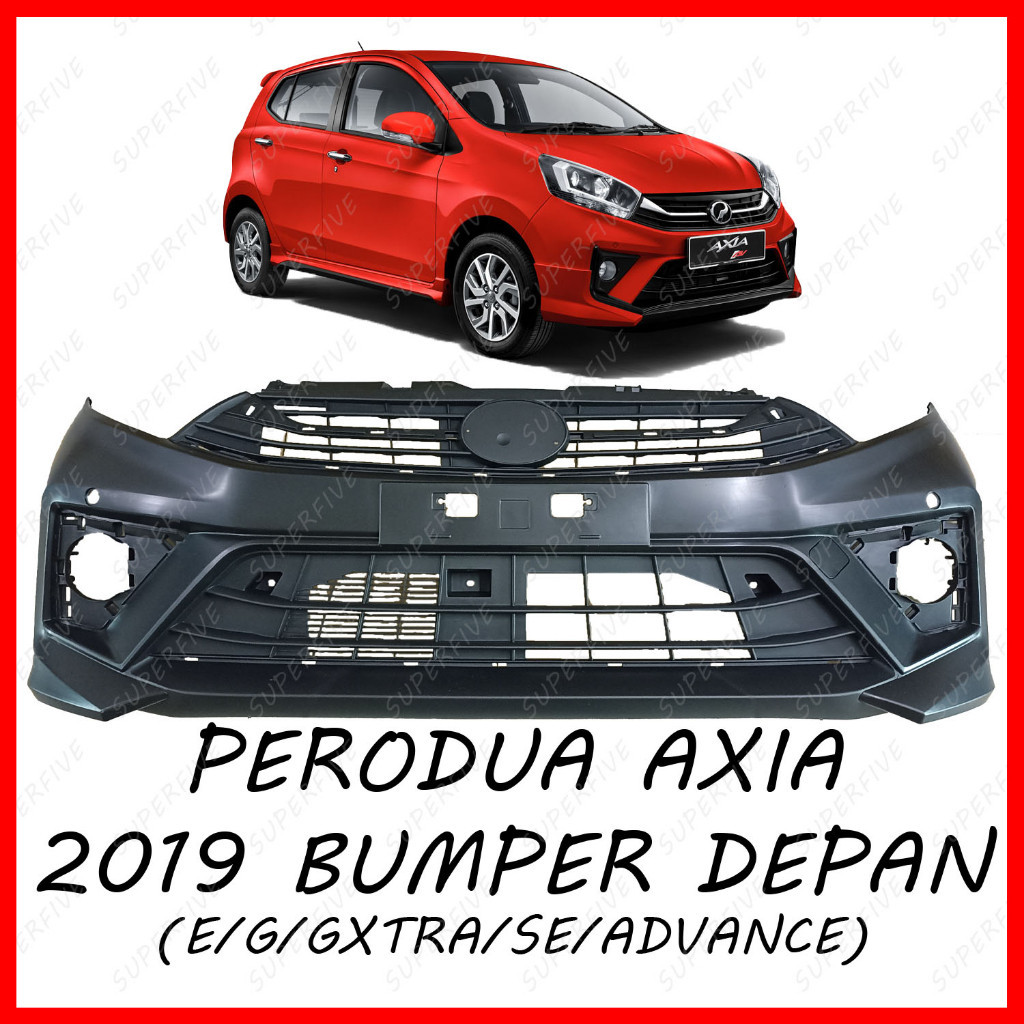 PERODUA AXIA 2019 E SPEC/G SPEC/GXTRA/SE/ADVANCE FRONT BUMPER / BUMPER ...
