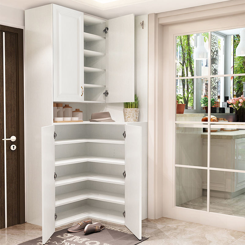 JY-H/Hallway Corner Cabinet Partition Integrated Shoe Rack Clothing ...