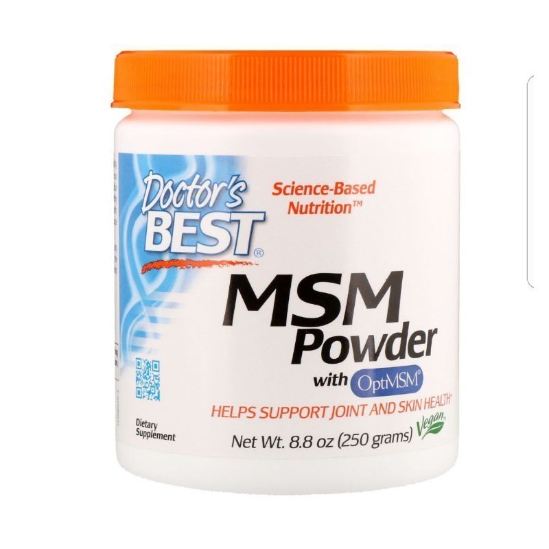 [READY STOCK] Doctor's Best, MSM Powder with OptiMSM, 250g | Shopee ...