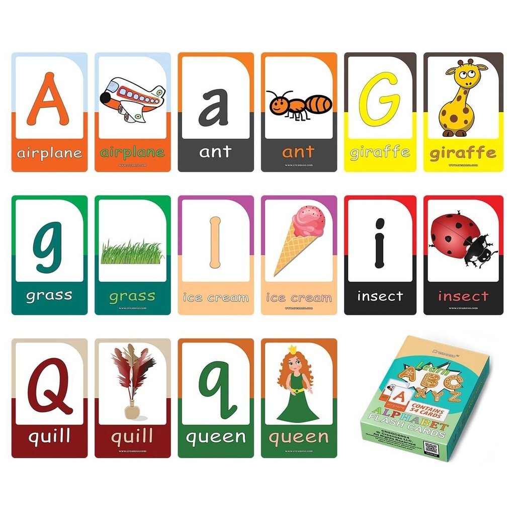 Alphabet Flash Cards ( 1 -Deck ) | Shopee Malaysia