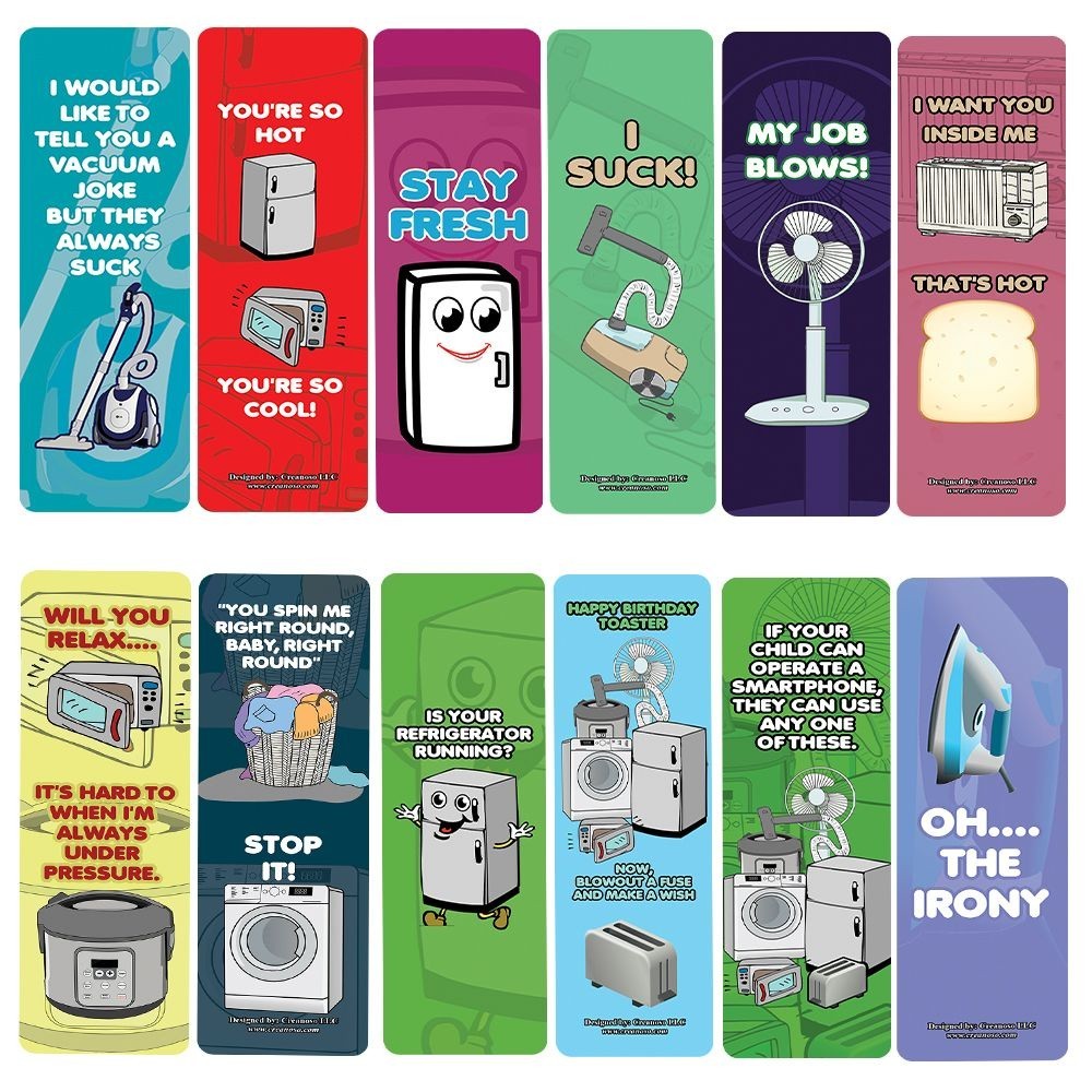 Funny Sarcastic Appliances Bookmarks (6-pack) | Shopee Malaysia