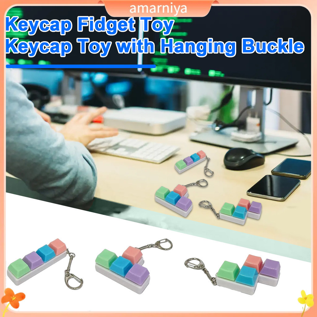 TURT Keycap Toy with Hanging Buckle Portable Keycap Fidget Toy Keychain ...