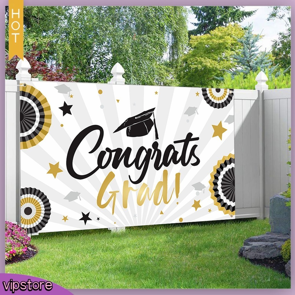 [vip] Foldable Graduation Backdrop Anti-Fall Polyester Non-Fading ...