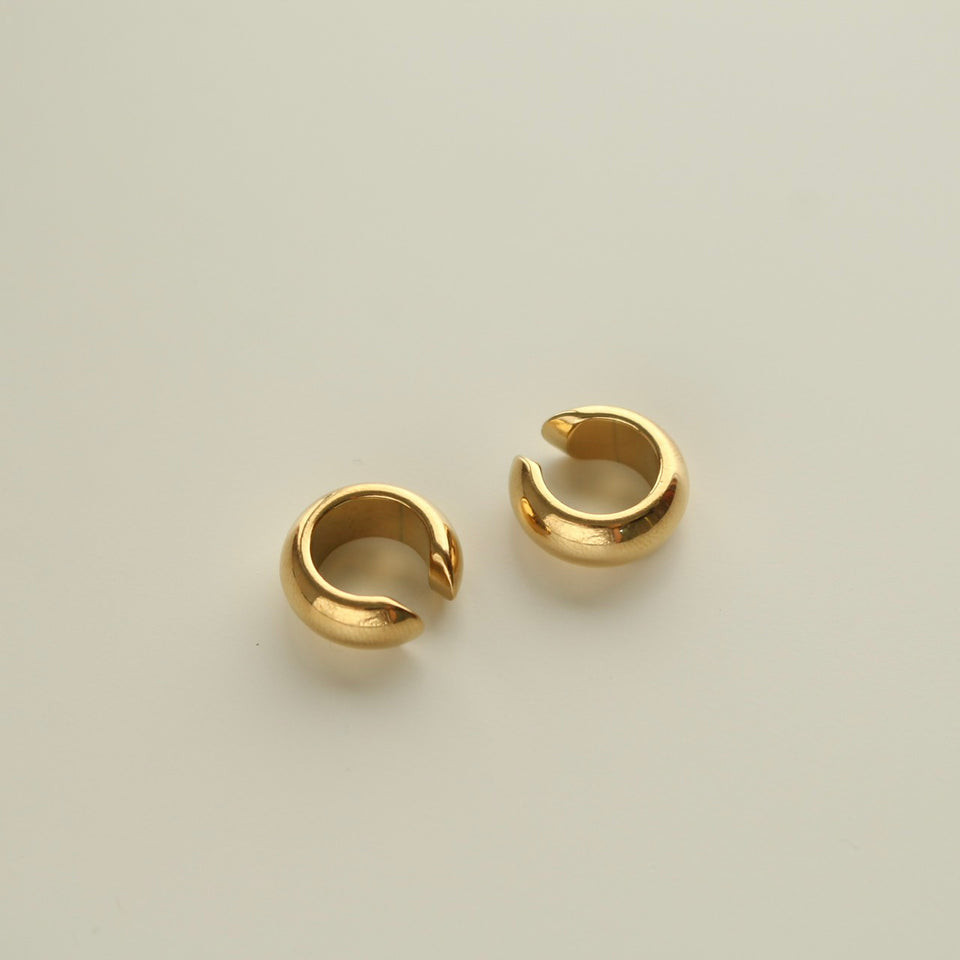 PLENTY Faigy Dome Ear Cuffs (Gold) | Shopee Malaysia
