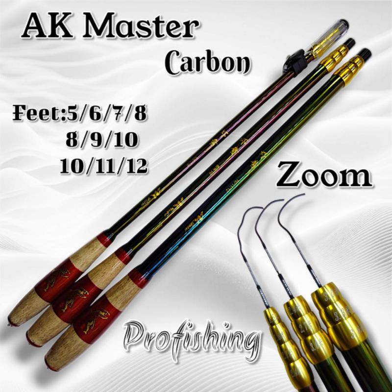 Rod udang kolam AK Master,joran udang harimau Pro Fishing.Rod pancing ...