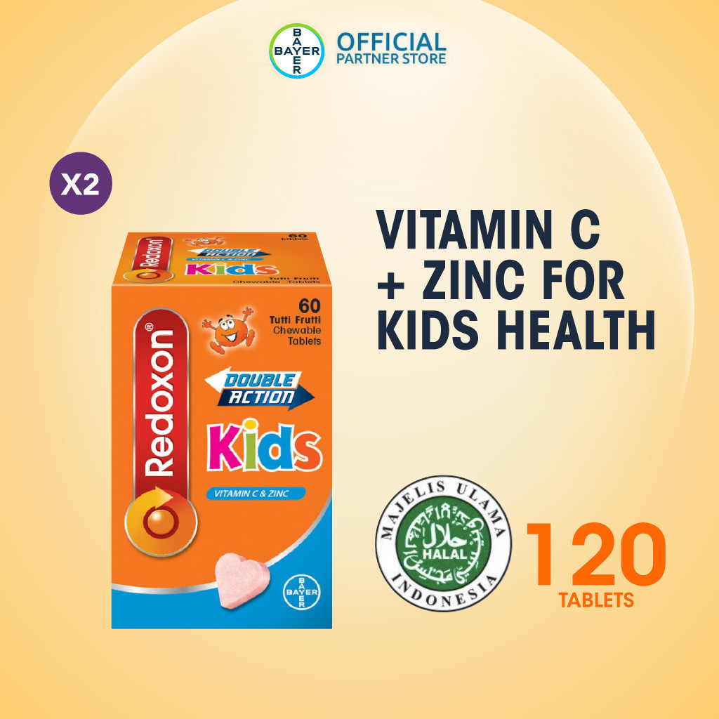 [Bundle of 2] Redoxon Kids Double Action Chewable Tablets 60's | Shopee ...