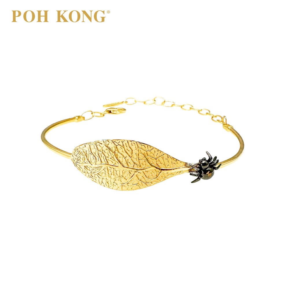 POH KONG 916/22K Gold Tranz Classic Bangle With Spider | Shopee Malaysia