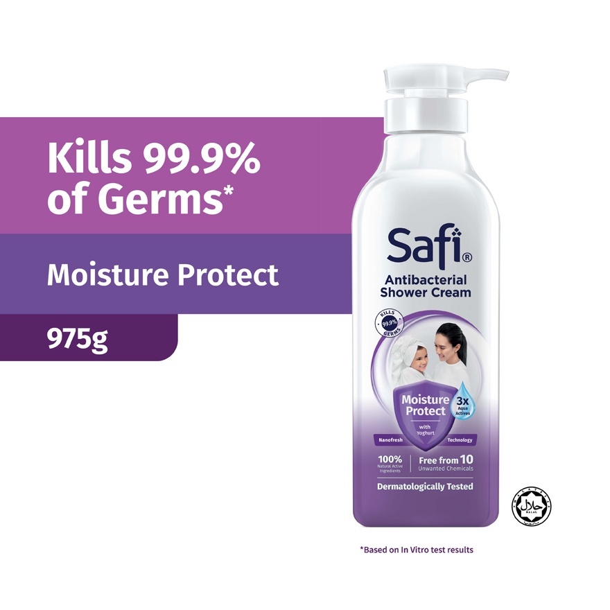 Safi Antibacterial Shower Cream Moisture Protect (975g/850g) | Shopee ...
