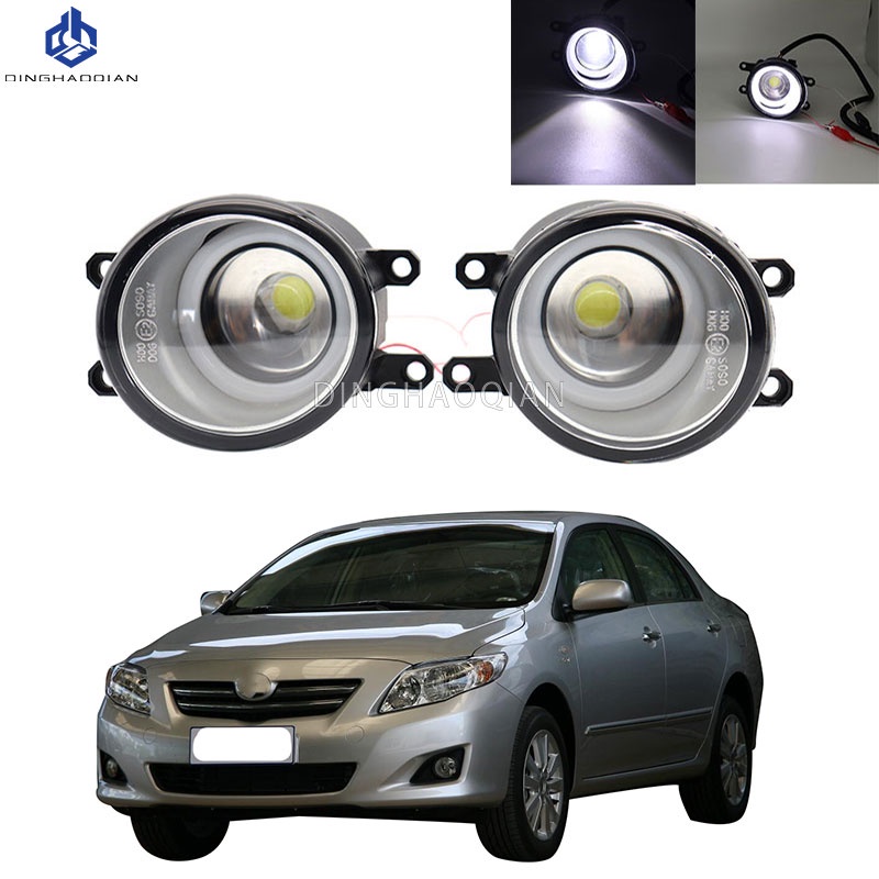 2 Pieces Car Fog Light LED Angel Eye DRL Daytime Running Lamp H11 12V ...