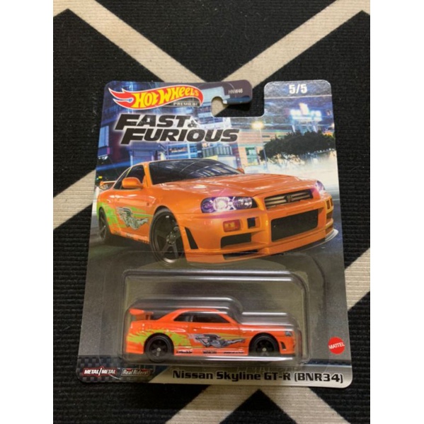 Hot wheels r34 oren fast furious car culture premium | Shopee Malaysia