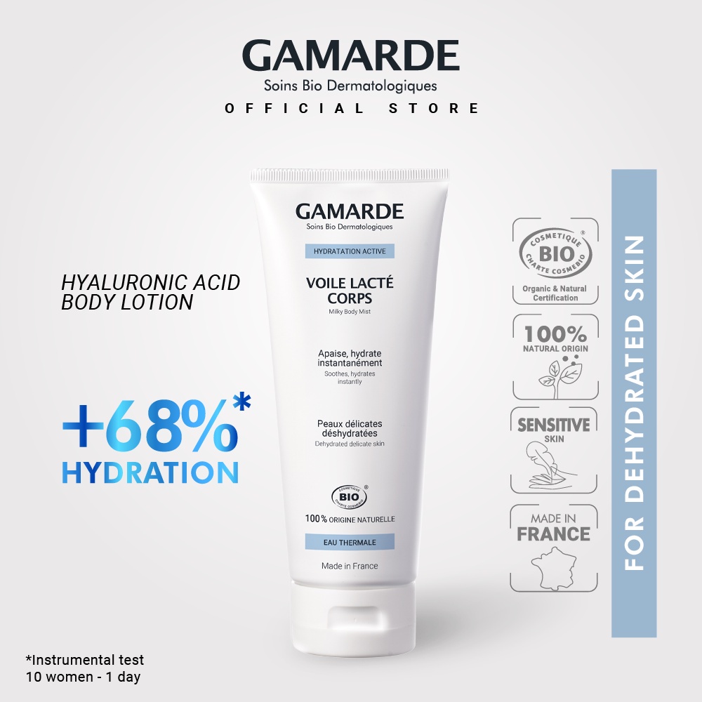 GAMARDE HYDRATATION Organic Hydrating Body Lotion 200ml, Hyaluronic ...