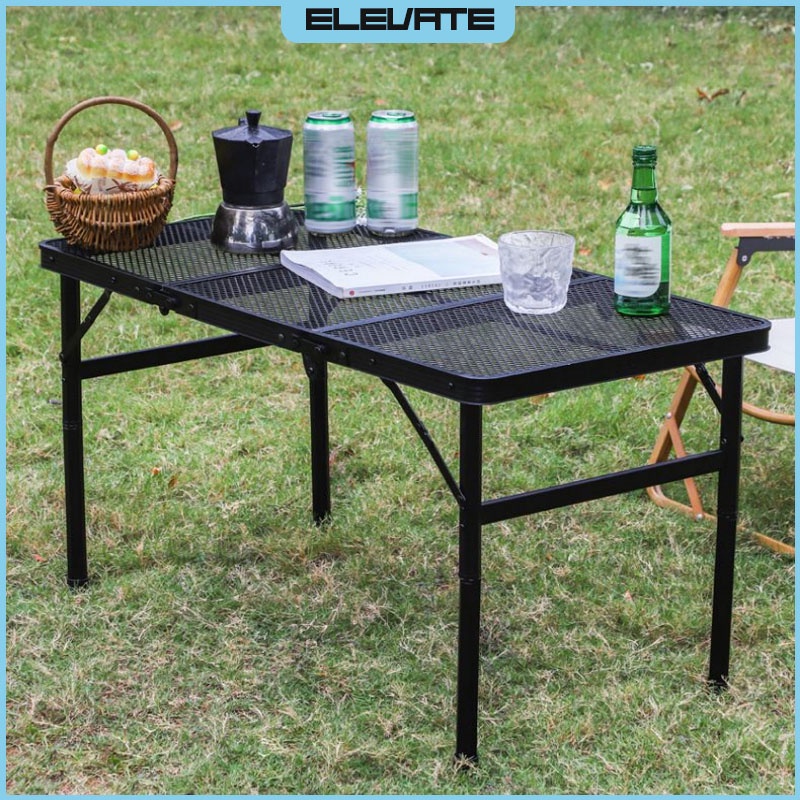Multifunctional Folding Mesh Table Side Table Camping Table Steel Mesh ...