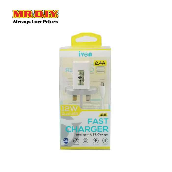 IVON 2.4A Fast Charger (12W) | Shopee Malaysia