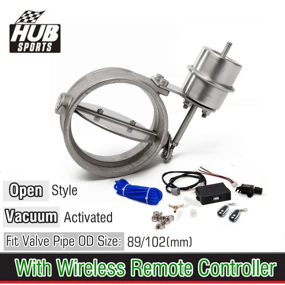HUB sports Exhaust Control Valve Set With Vacuum Actuator CUTOUT 89mm ...