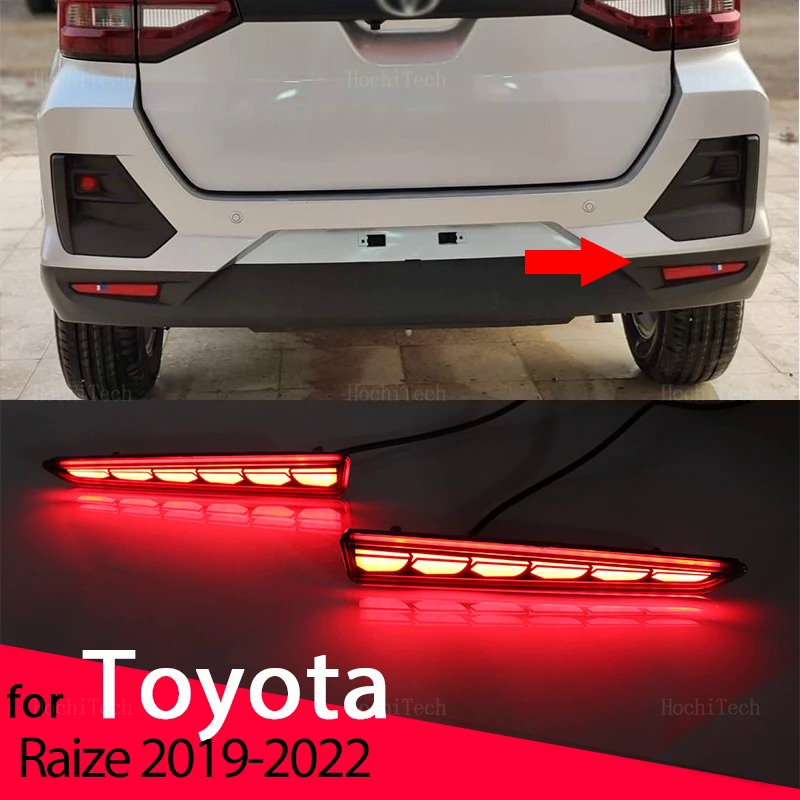 Car LED Dynamic Turn signal Reflector Lamp Rear Fog Lamp Rear Bumper ...