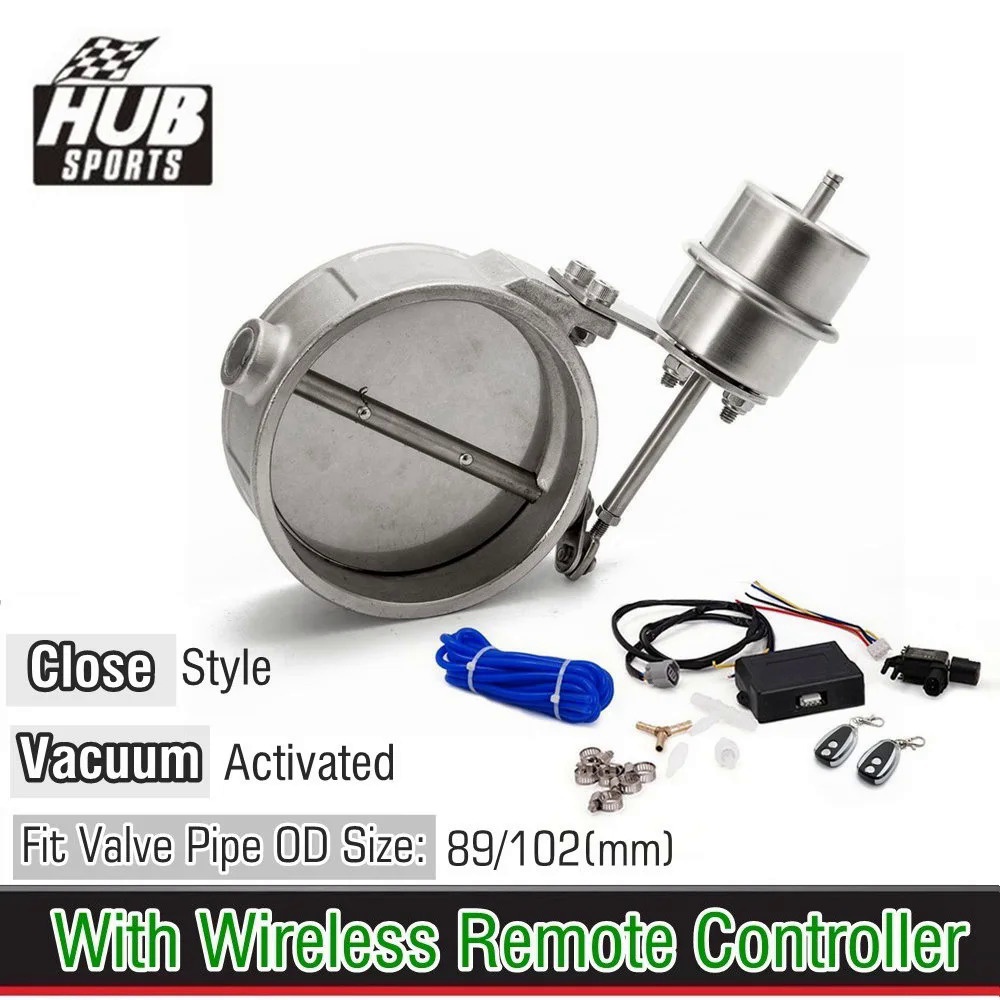 HUB sports Exhaust Control Valve Cutout 89mm / 102mm Pipe Close Style ...