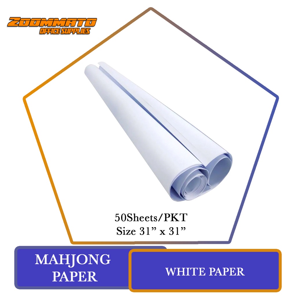 MAHJONG PAPER 50g - 31" X 31" - 50pcs / Roll | Shopee Malaysia