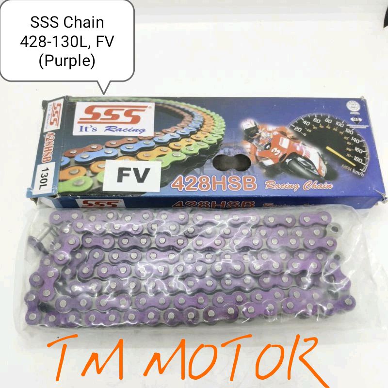 SSS Racing Chain HSB (428 -130L) (428-132L) | Shopee Malaysia