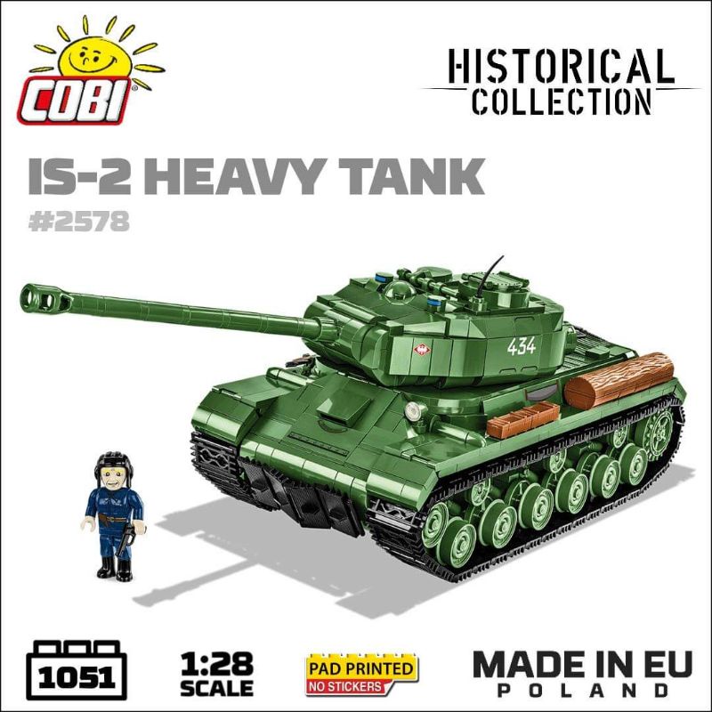 COBI IS2 Heavy Tank 1/28 Scale Made in Europe Poland | Shopee Malaysia