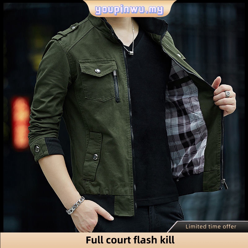 【Free Gifts】 Mens Pilot Mens Windproof Jacket Military Tactics Mens ...