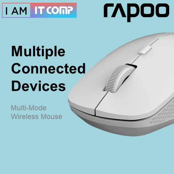 RAPOO M300 SILENT Wireless Bluetooth Mouse / Multiple Devices / DPI ...