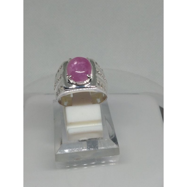 cincin silver batu delima Burma asli | Shopee Malaysia