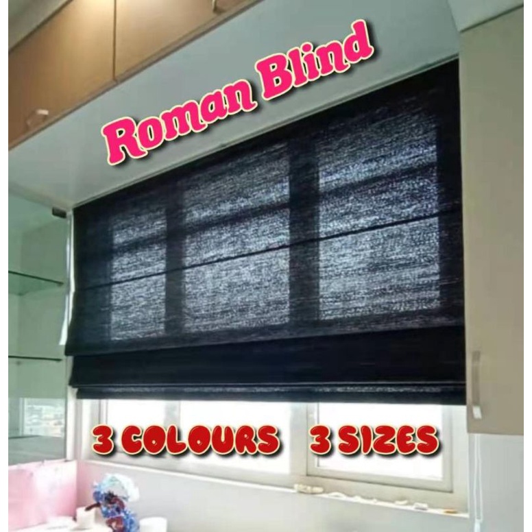 Bidai Tingkap Rom/Premium Roman Blind/Curtain Blind | Shopee Malaysia