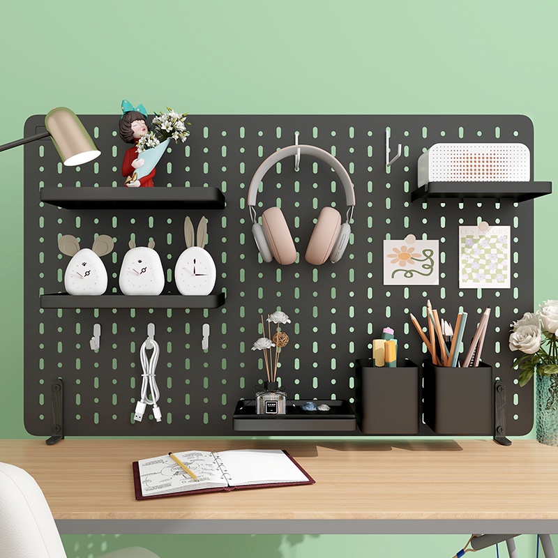 Pegboard Accessories Desk Organizer Perforated Wall Shelf Display Board ...