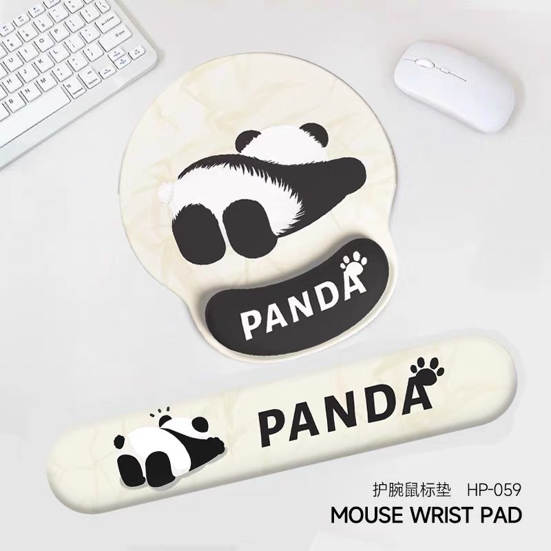 KY/6 Cute Panda Wrister Protective Mouse Pad Office Mouse Pad Cartoon ...