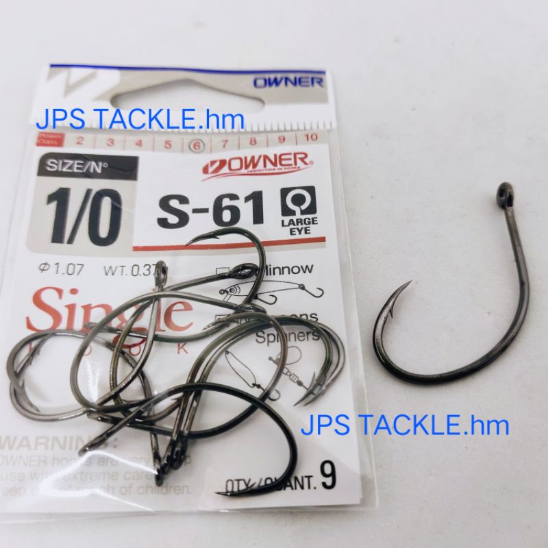 Owner S-61 single hook mata kail owner hook mata hantu | Shopee Malaysia