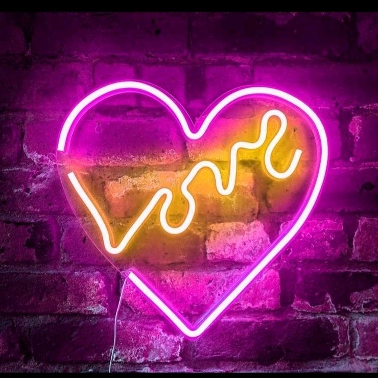 Love Romantic Neon Sign Decoration Led Neon Light Signboard Neon Lights ...