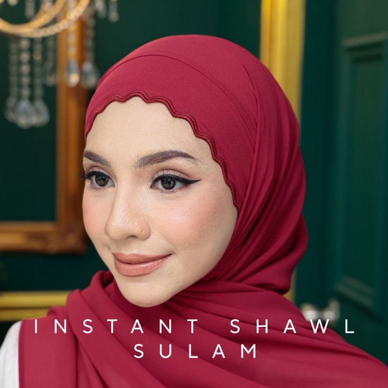 INSTANT SHAWL SULAM CHIFFON TIEBACK | Shopee Malaysia