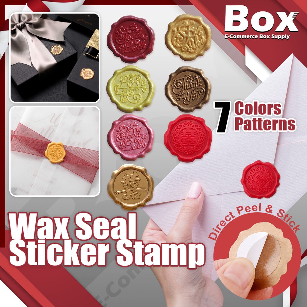 Ready Made Wax Seal Sticker Pelekat Setem Lilin [ Peel & Stick ] Wax ...