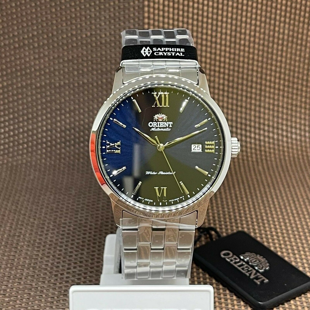 Orient RA-AC0F09L10B Symphony IV Classic Mechanical Roman Blue Analog ...