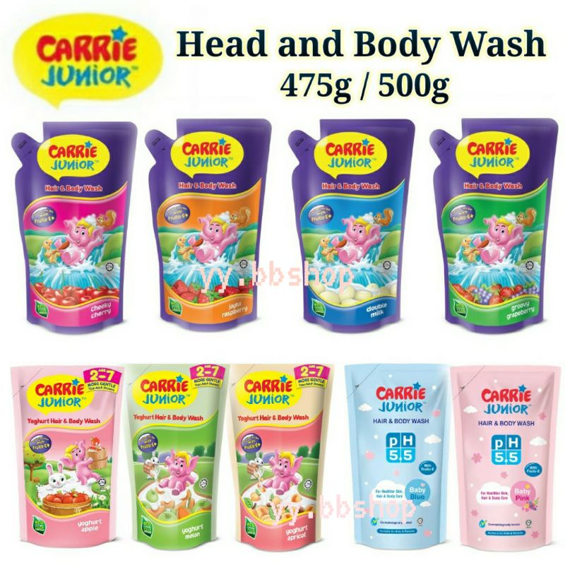 Carrie Junior Hair & Body Wash 475g/500g | Shopee Malaysia