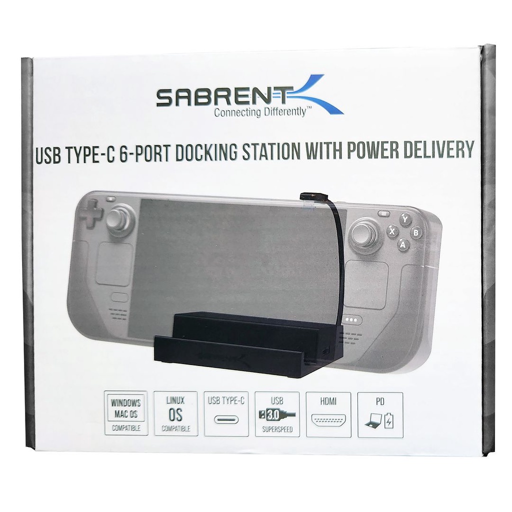 Sabrent 6-Port Docking Station for Steam Deck & USB-C Devices (DS-SD6P ...